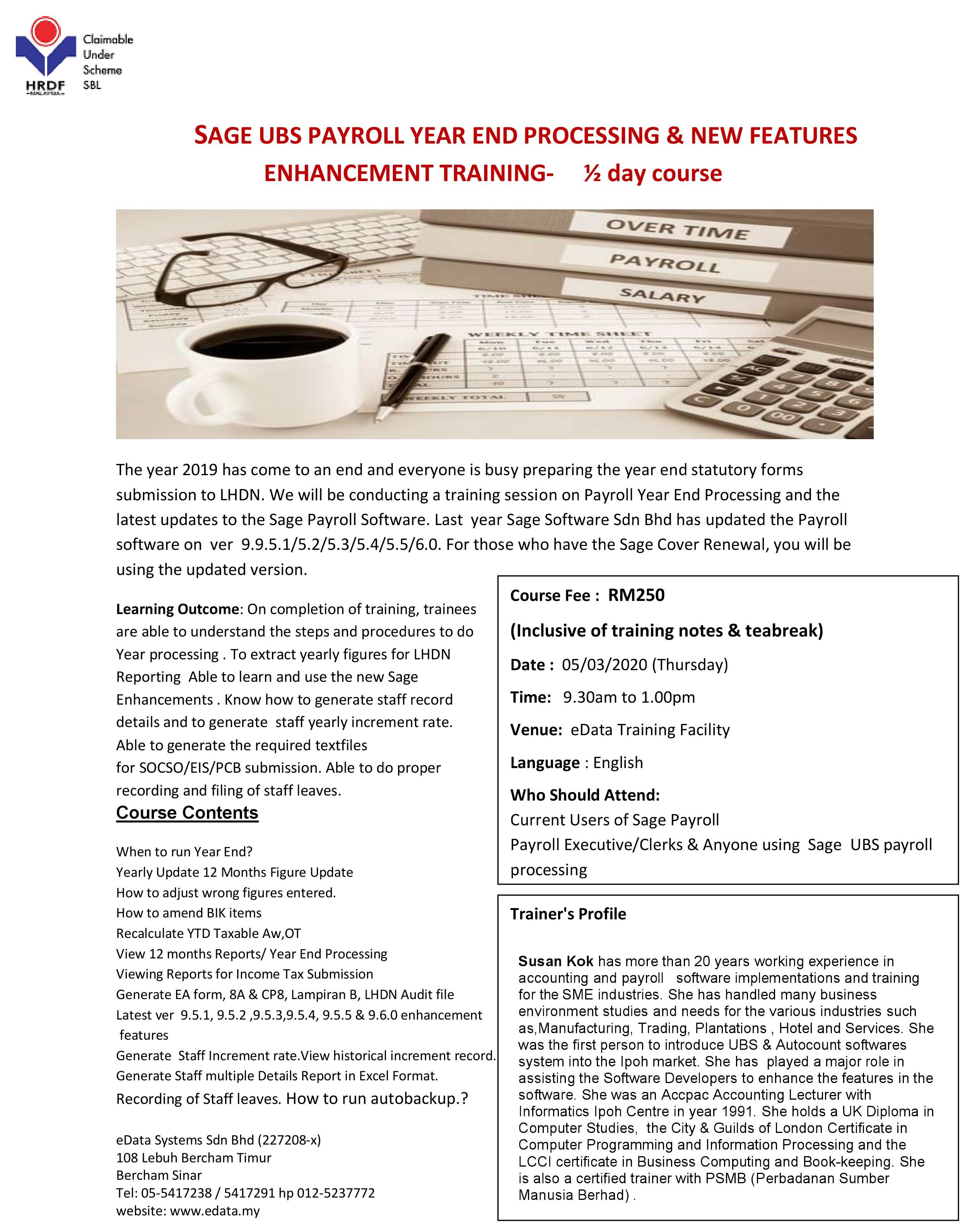 HRDF COURSE - Edata Systems